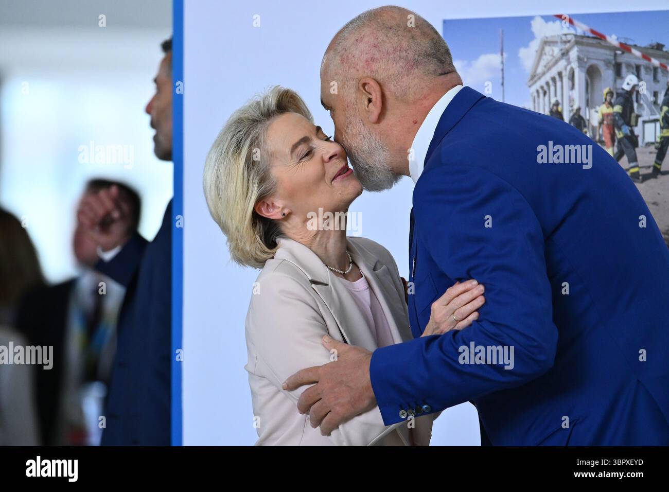 Ursula von der Leyen, President of the European Commission, and Edi ...