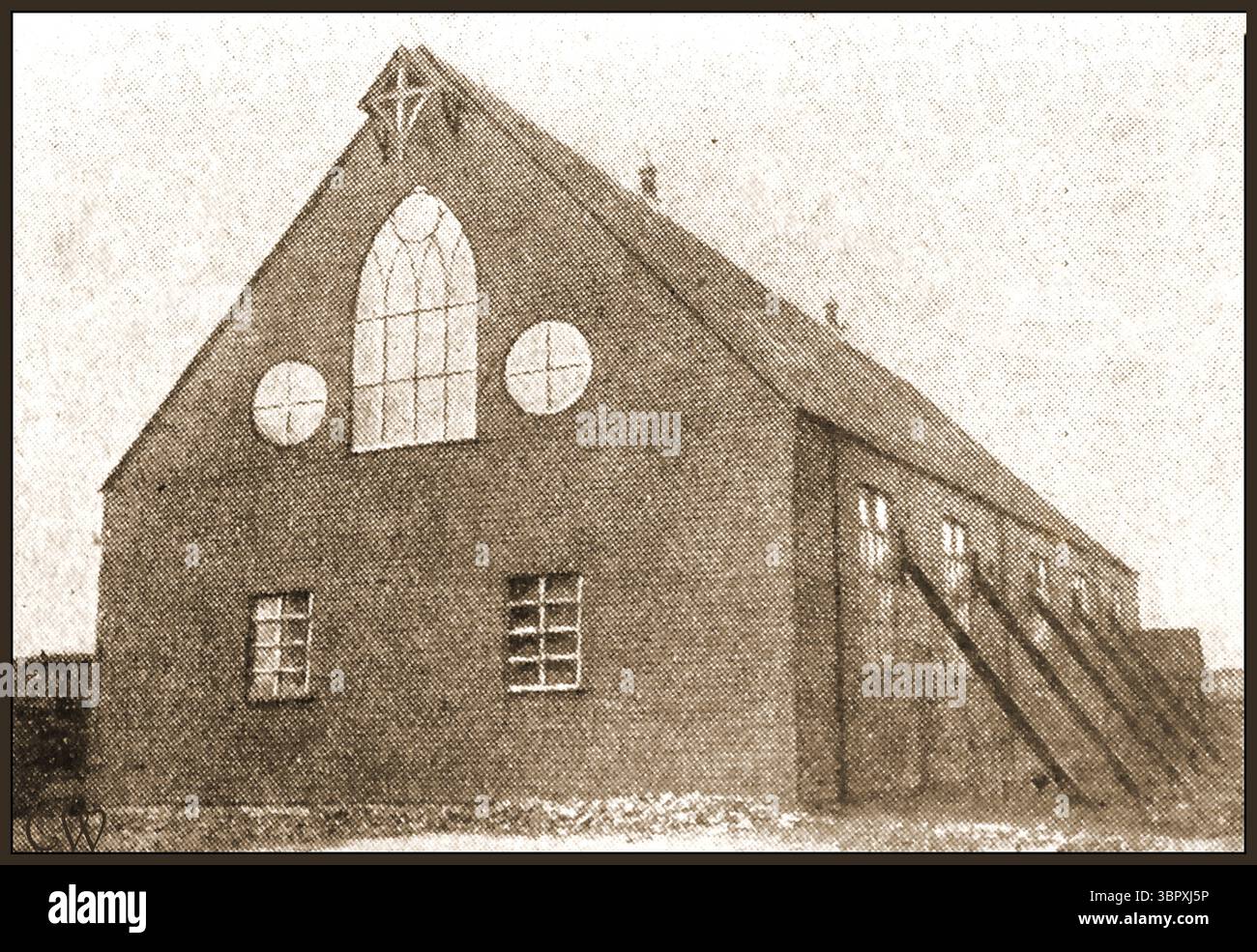 British Churches - A 1915 printed image of St Aidan's church ...