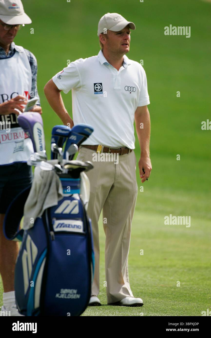 Soren Kjeldsen last day at the Dubai Desert Classic 2005, Emirates GC ...