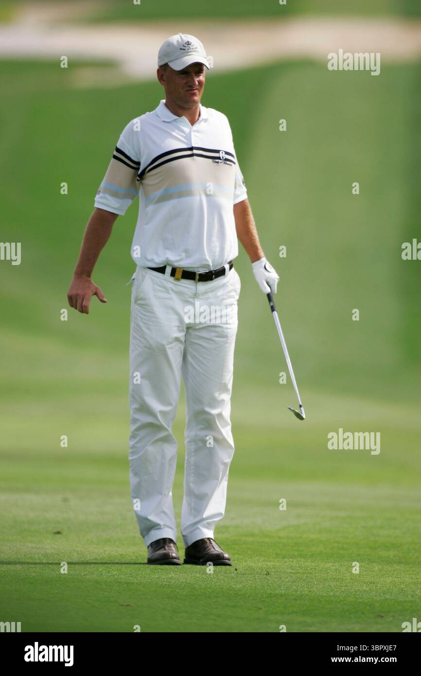 Robert Karlsson last day at the Dubai Desert Classic 2005, Emirates GC ...