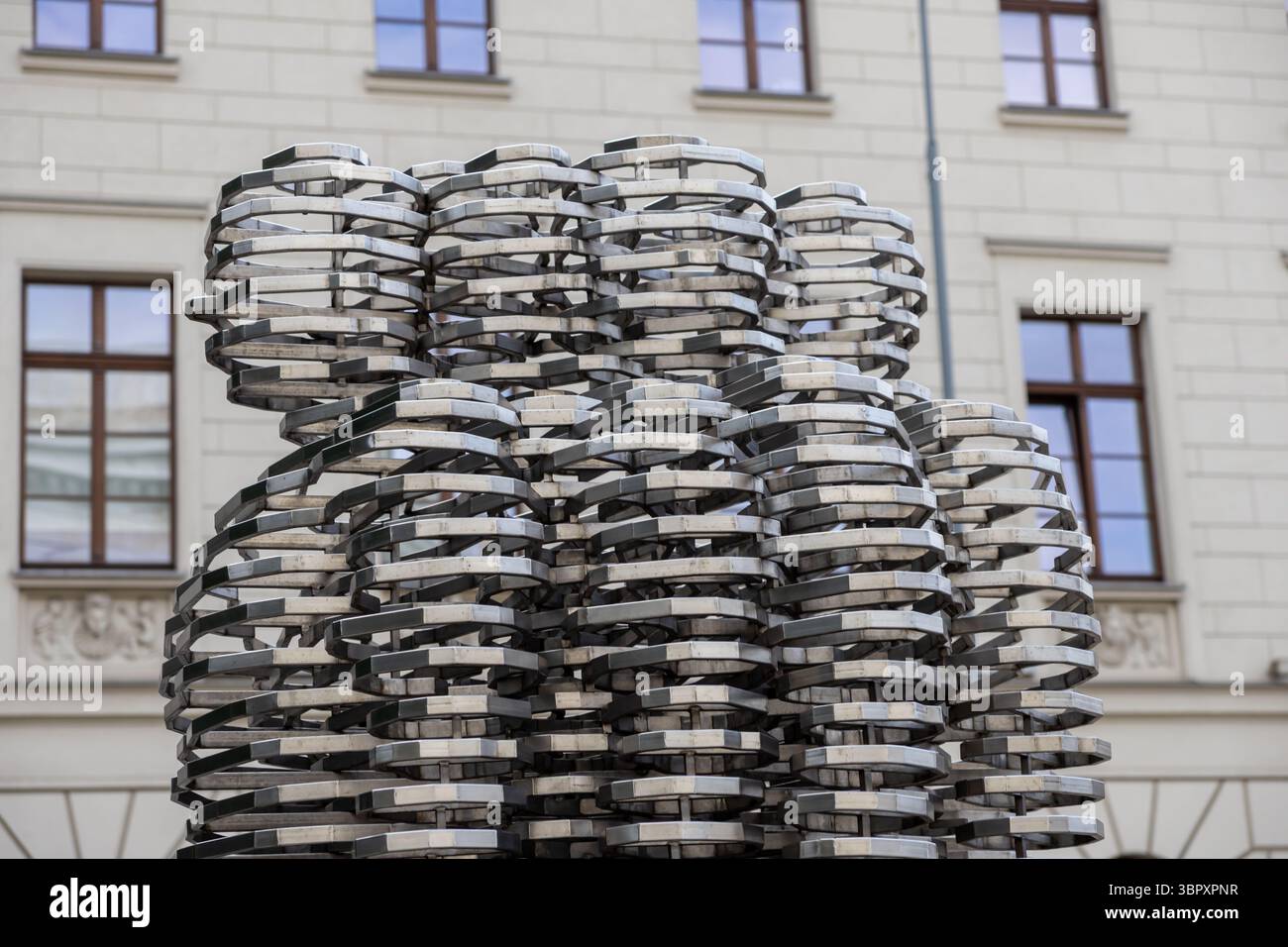 Poznan, Poland - June 18, 2025: Golema David Cerny, an iconic abstract ...
