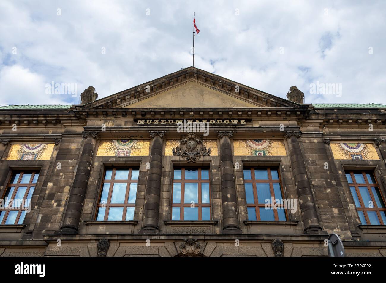 Poznan, Poland - June 18, 2025: The elegant exterior of Muzeum Narodowe, a prominent National ...