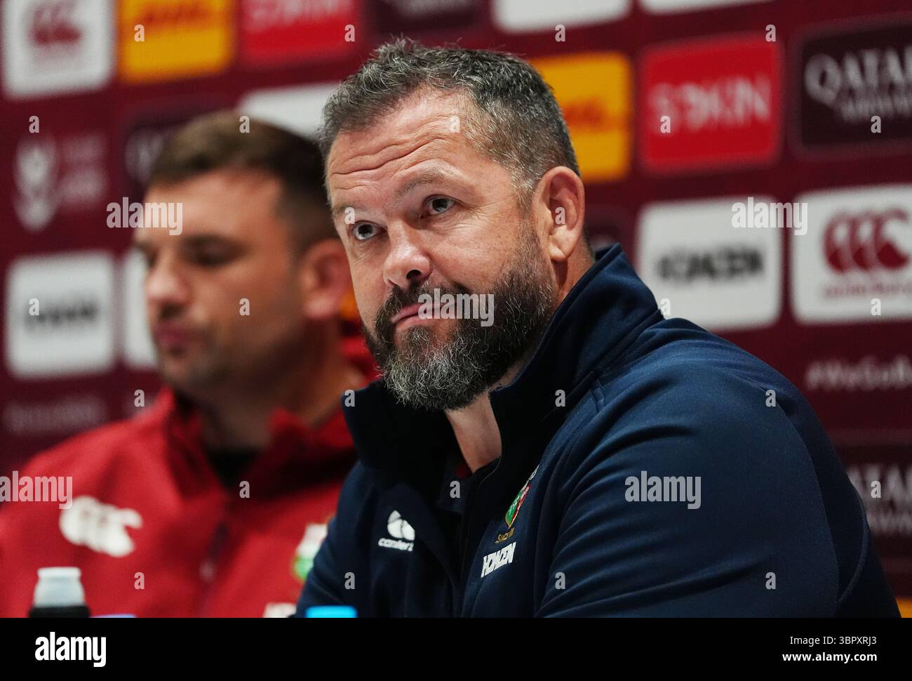 British and Irish Lions' head coach Andy Farrell during the team ...
