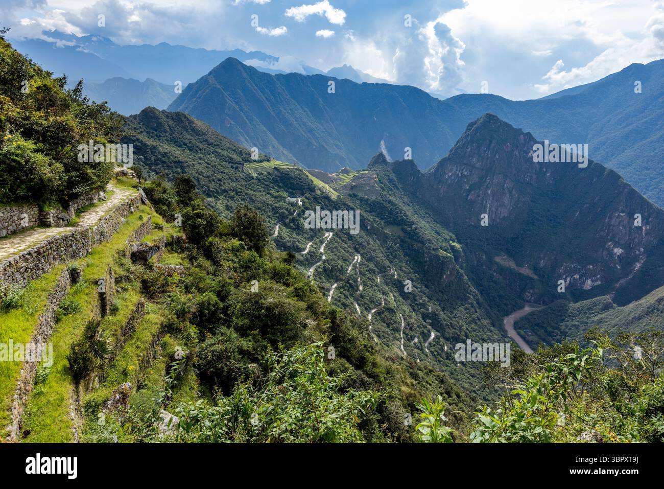 Machu picchu from the sun gate hi-res stock photography and images - Alamy