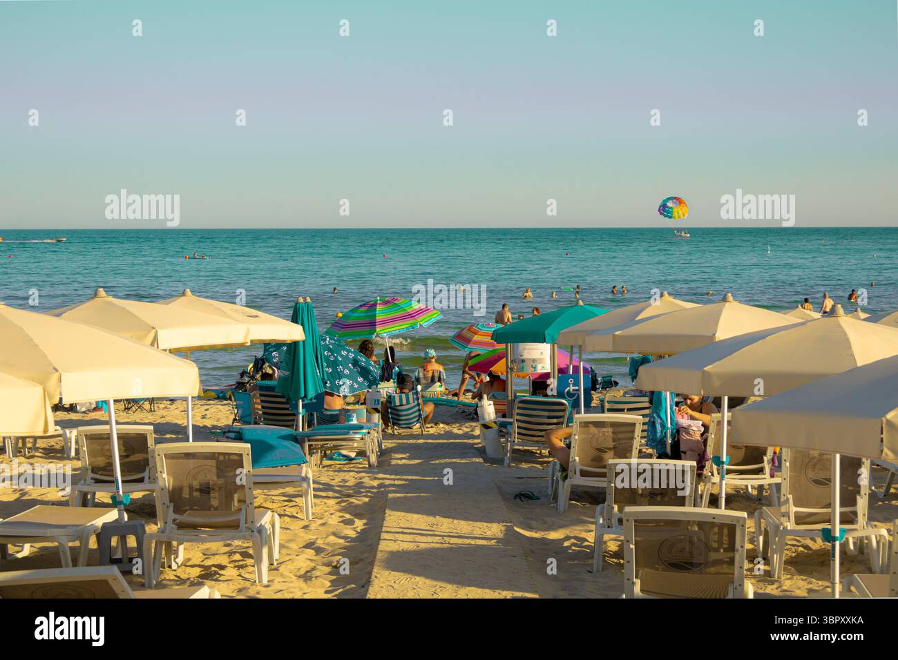 Cyprus, Agia Napa, 7-6-2025. People having their holidays at Las Marie ...