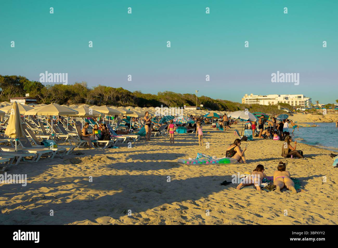 Cyprus, Agia Napa, 7-6-2025. People having their holidays at Las Marie ...
