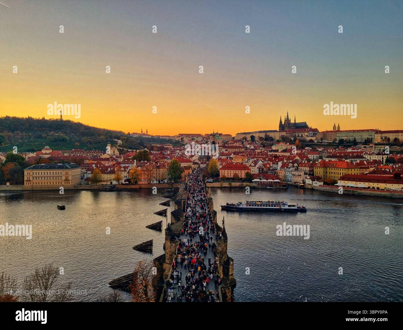 Charles bridge gothic architecture smartphone stock photos and images ...