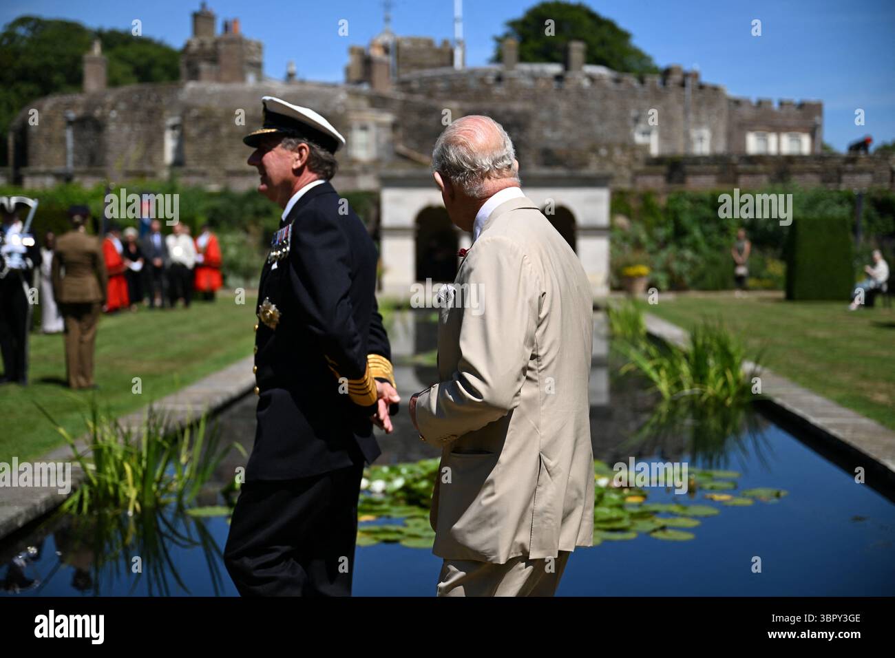 King Charles III is accompanied by Lord Warden and Admiral of the ...