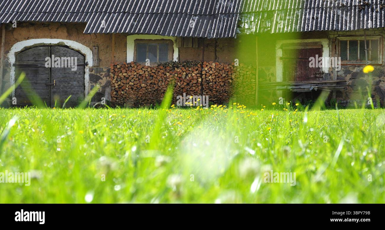 Panorama beds flowers in ancient hi-res stock photography and images ...