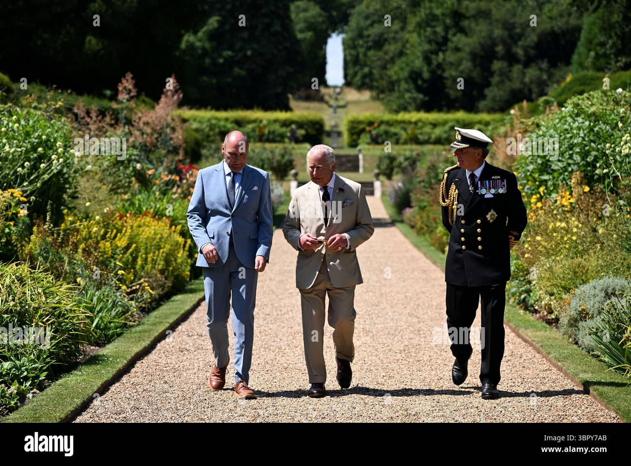King Charles III is accompanied by Lord Warden and Admiral of the ...