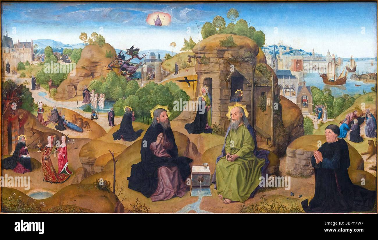 Legend of the holy ermit anthony hi-res stock photography and images ...