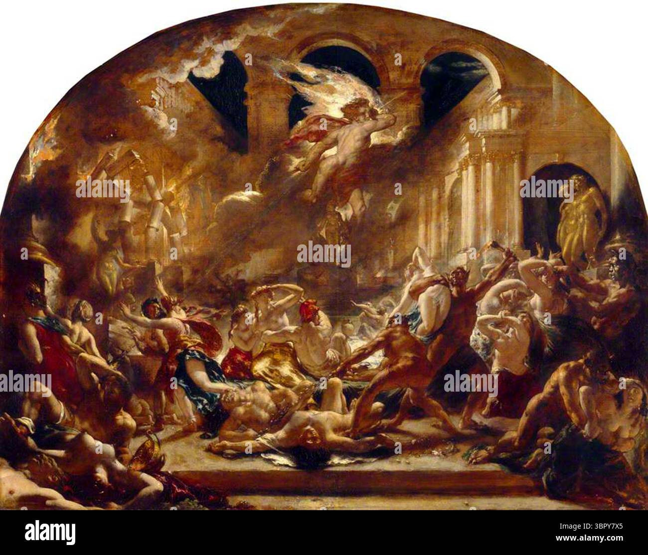 The Destroying Angel and Daemons of Evil Interrupting the Orgies of the ...