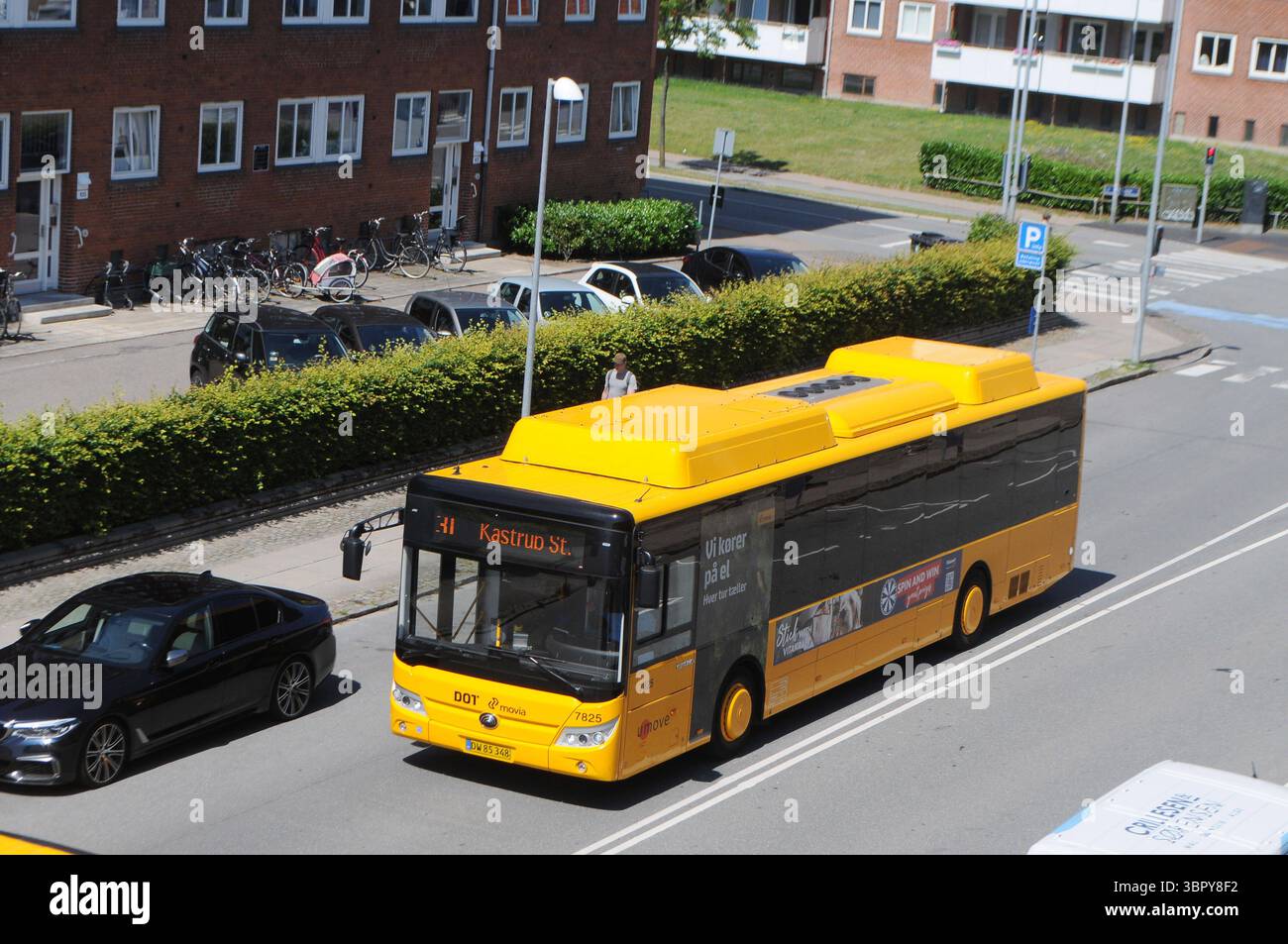 Copenhagen/ DenmarK/10 july 2025/ this public bus runs on green energy ...