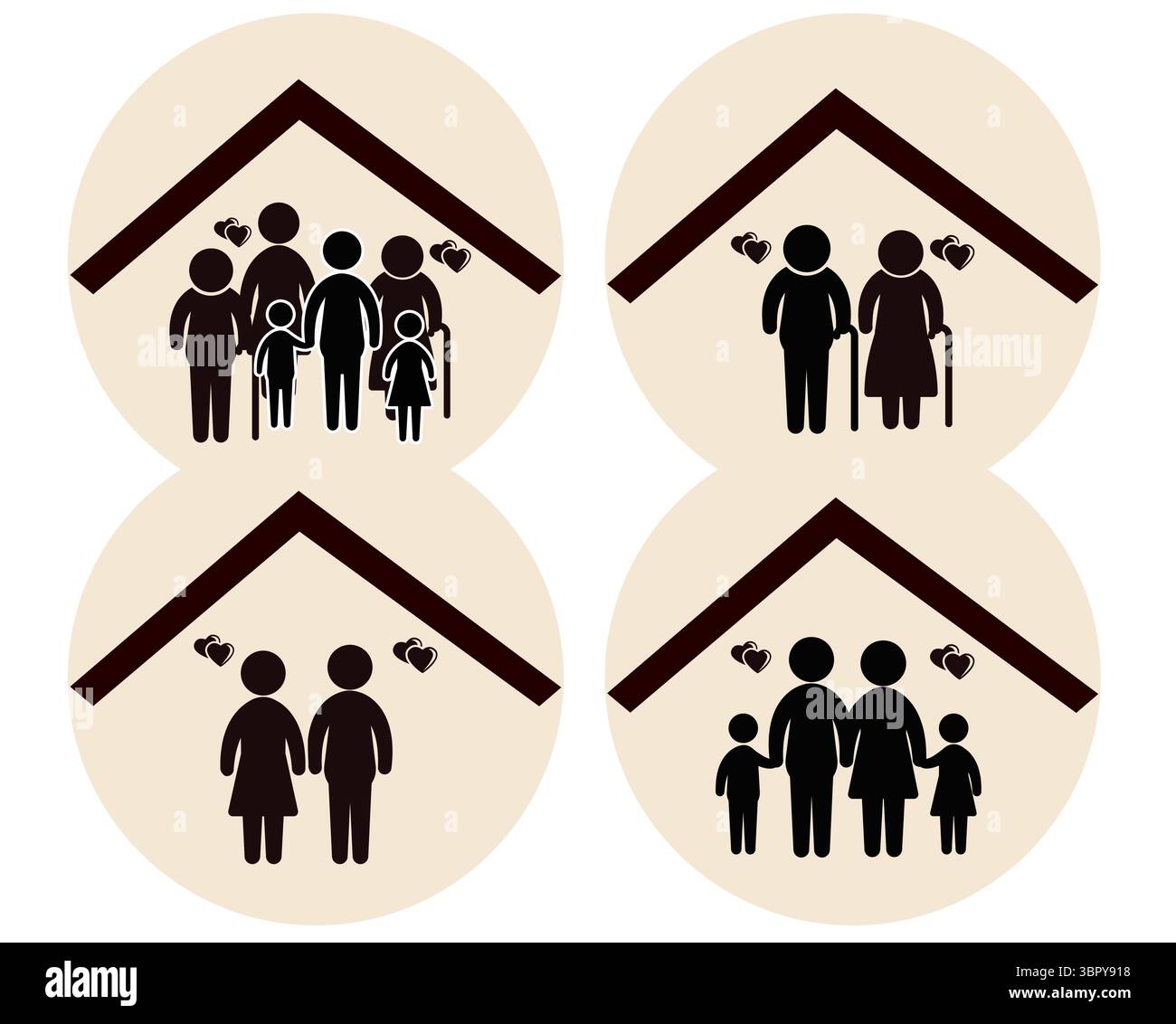 Home elderly care services Stock Vector Images - Alamy