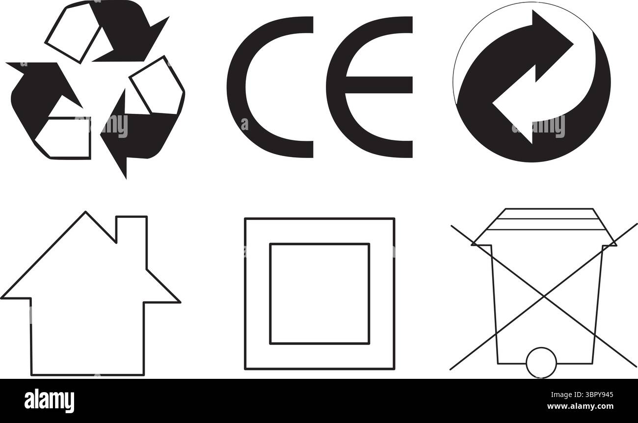 Symbol ecology recycle plastic Stock Vector Images - Alamy