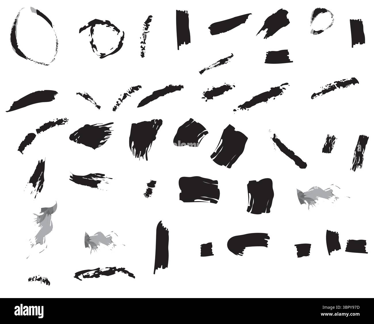 Brush stroke art painting Stock Vector Images - Alamy