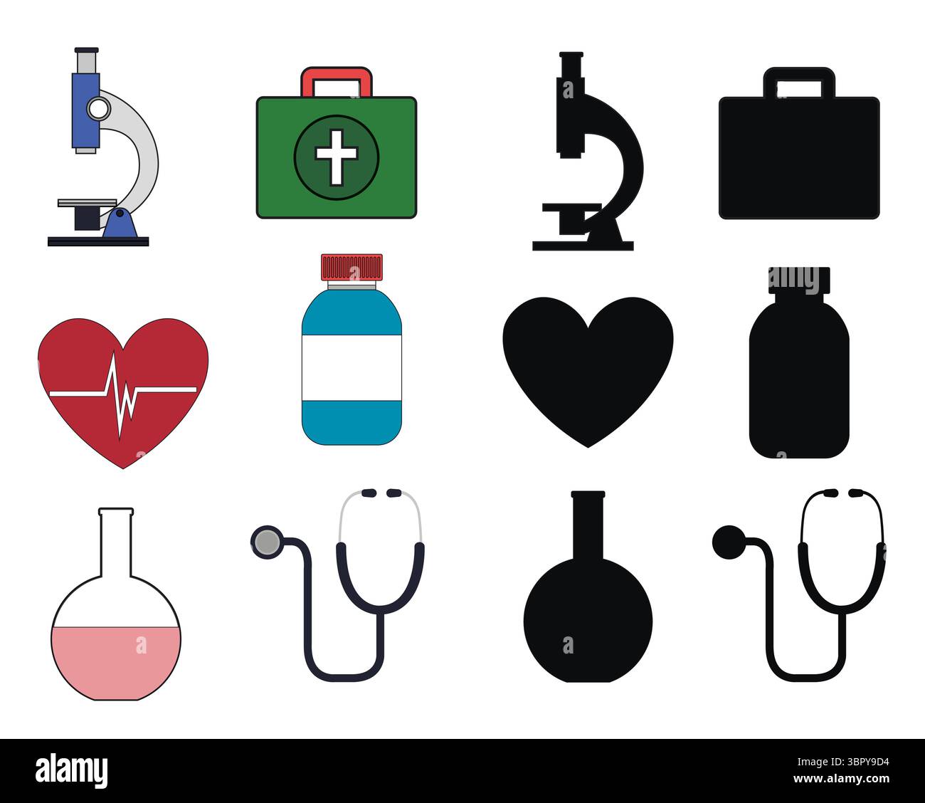 Stethoscope artwork Stock Vector Images - Alamy