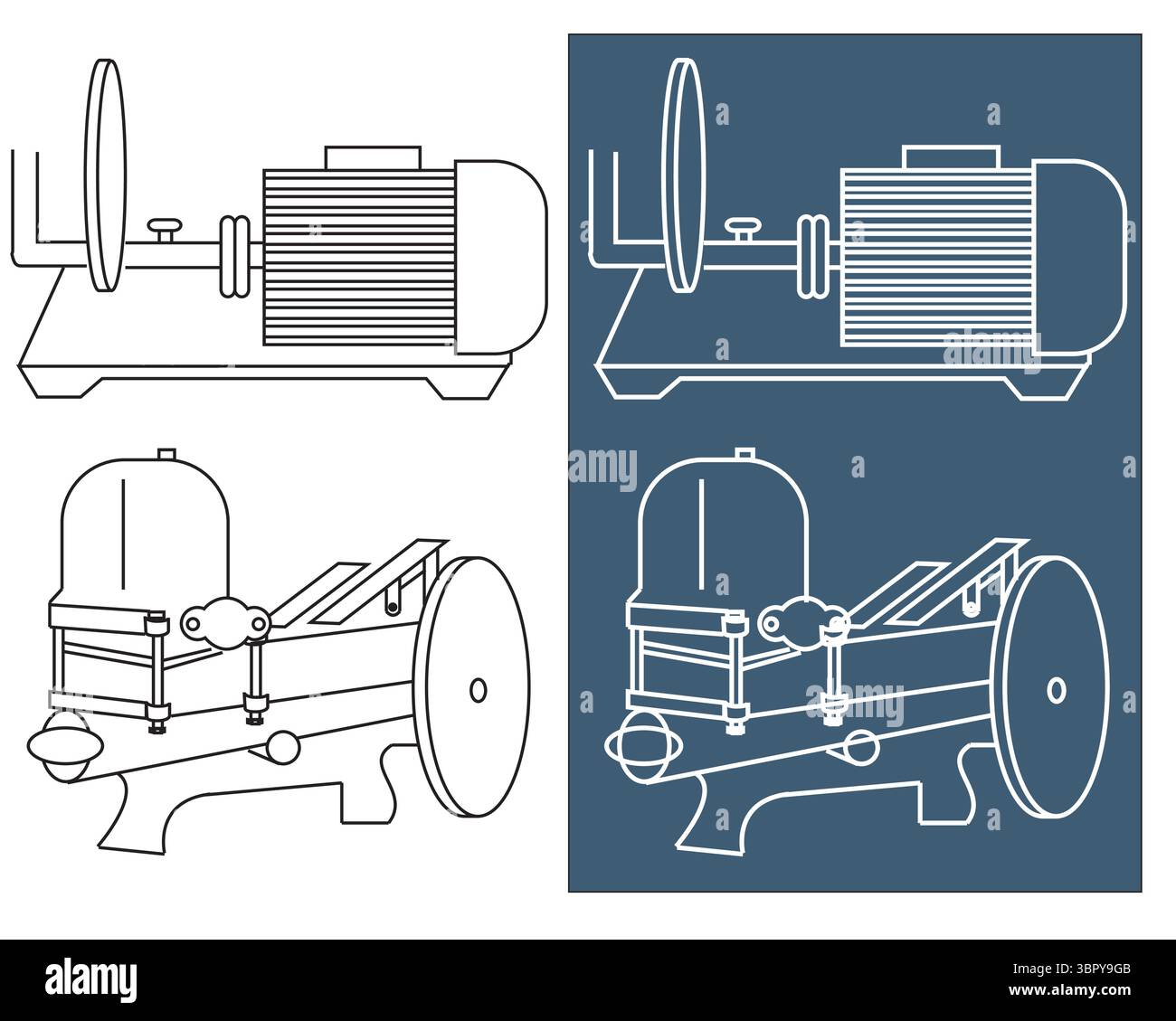 Electric water pump motor Cut Out Stock Images & Pictures - Alamy