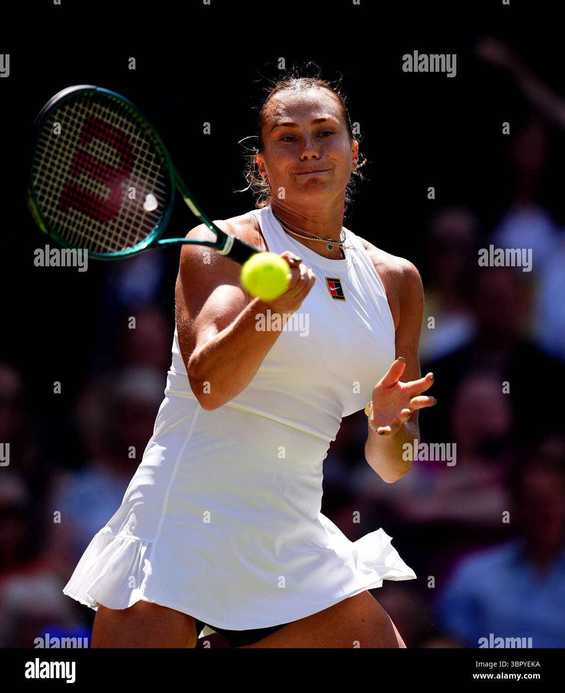 Aryna Sabalenka during her Ladies' Singles match against Amanda ...