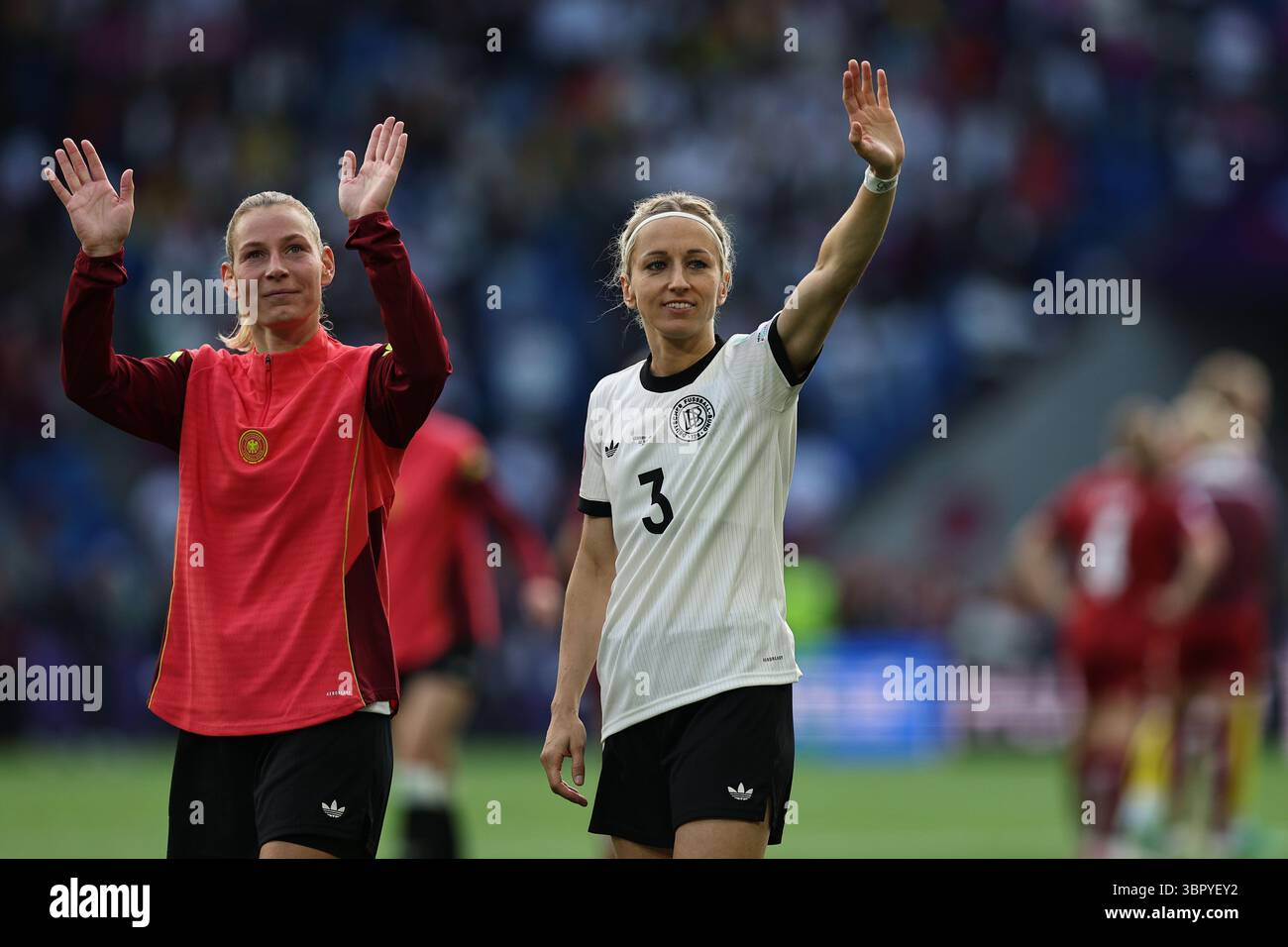 Kathrin Hendrich (Germany Women)Sarai Linder (Germany Women) during the ...