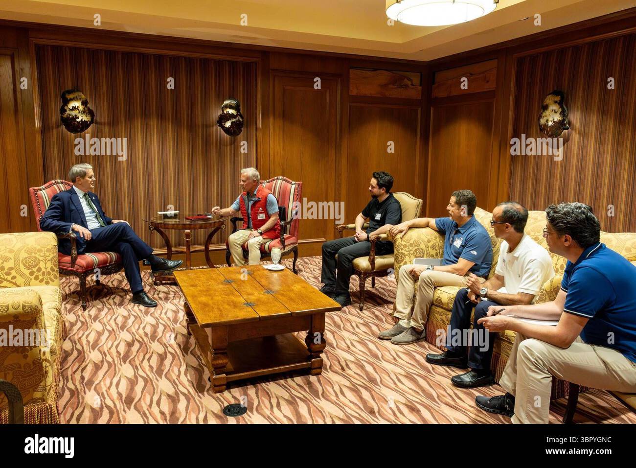 Jordanian King Abdullah II meets with US Treasury Secretary Scott ...