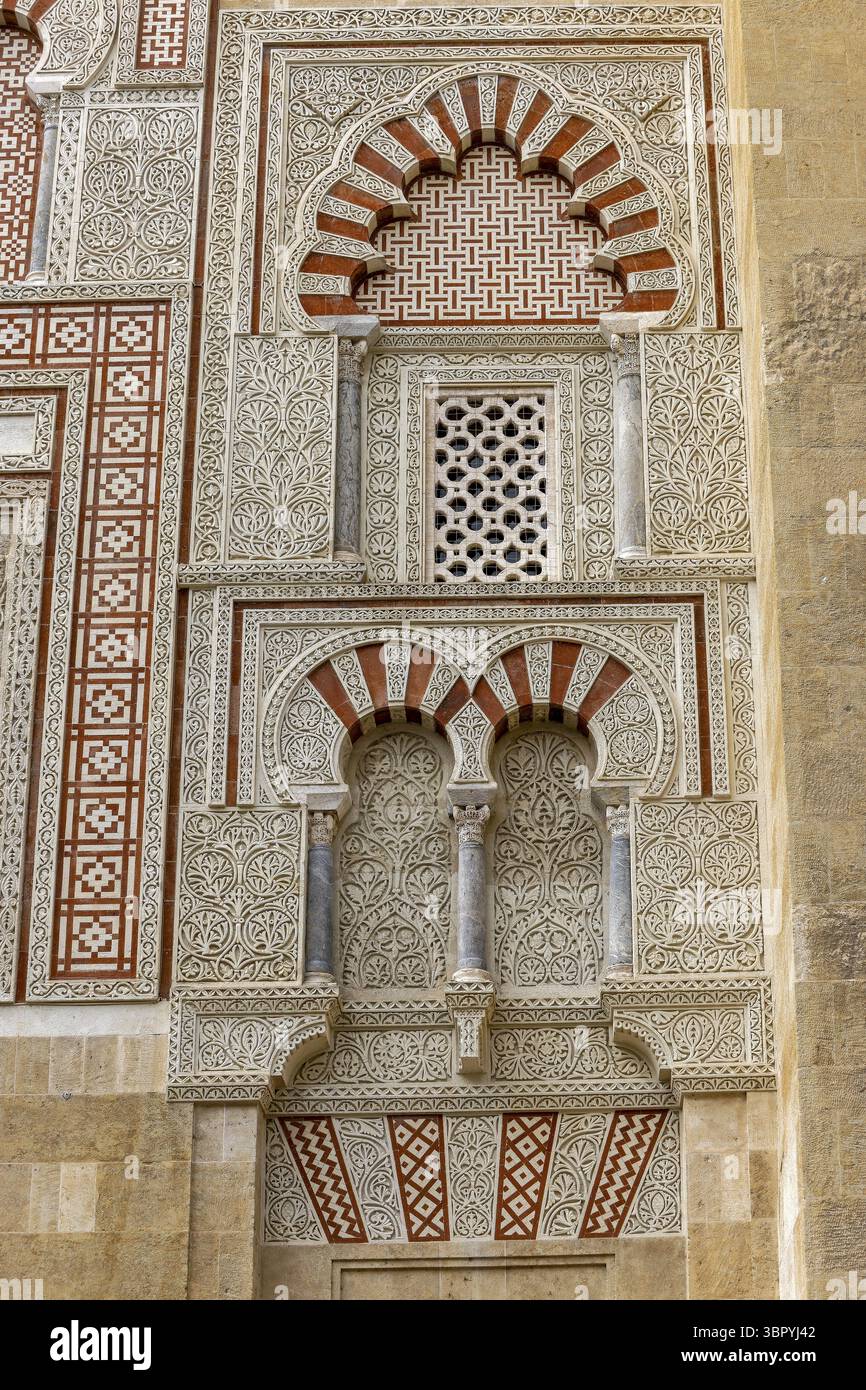 Exterior walls of the cathedral Mezquita-Catedral de Cordoba (Mosque ...