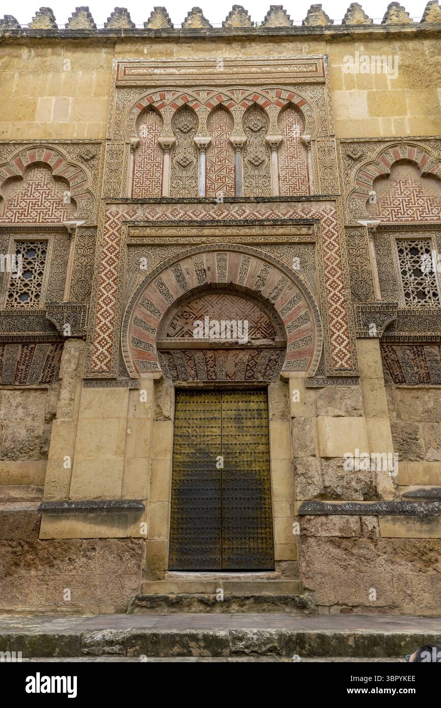 Exterior walls of the cathedral Mezquita-Catedral de Cordoba (Mosque ...