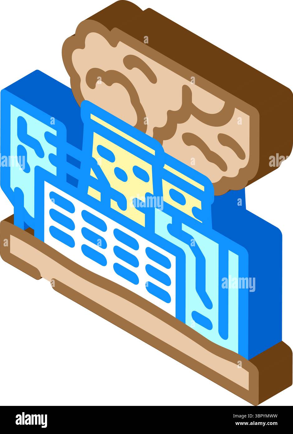 lead smelter emitting toxic fumes air isometric icon vector ...