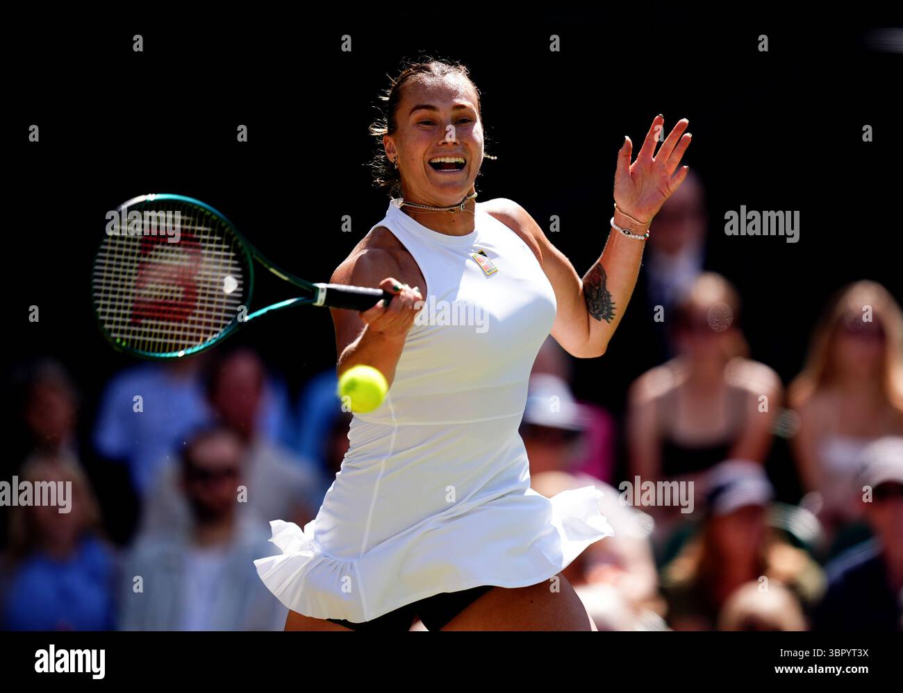 Aryna Sabalenka during her Ladies' Singles match against Amanda ...