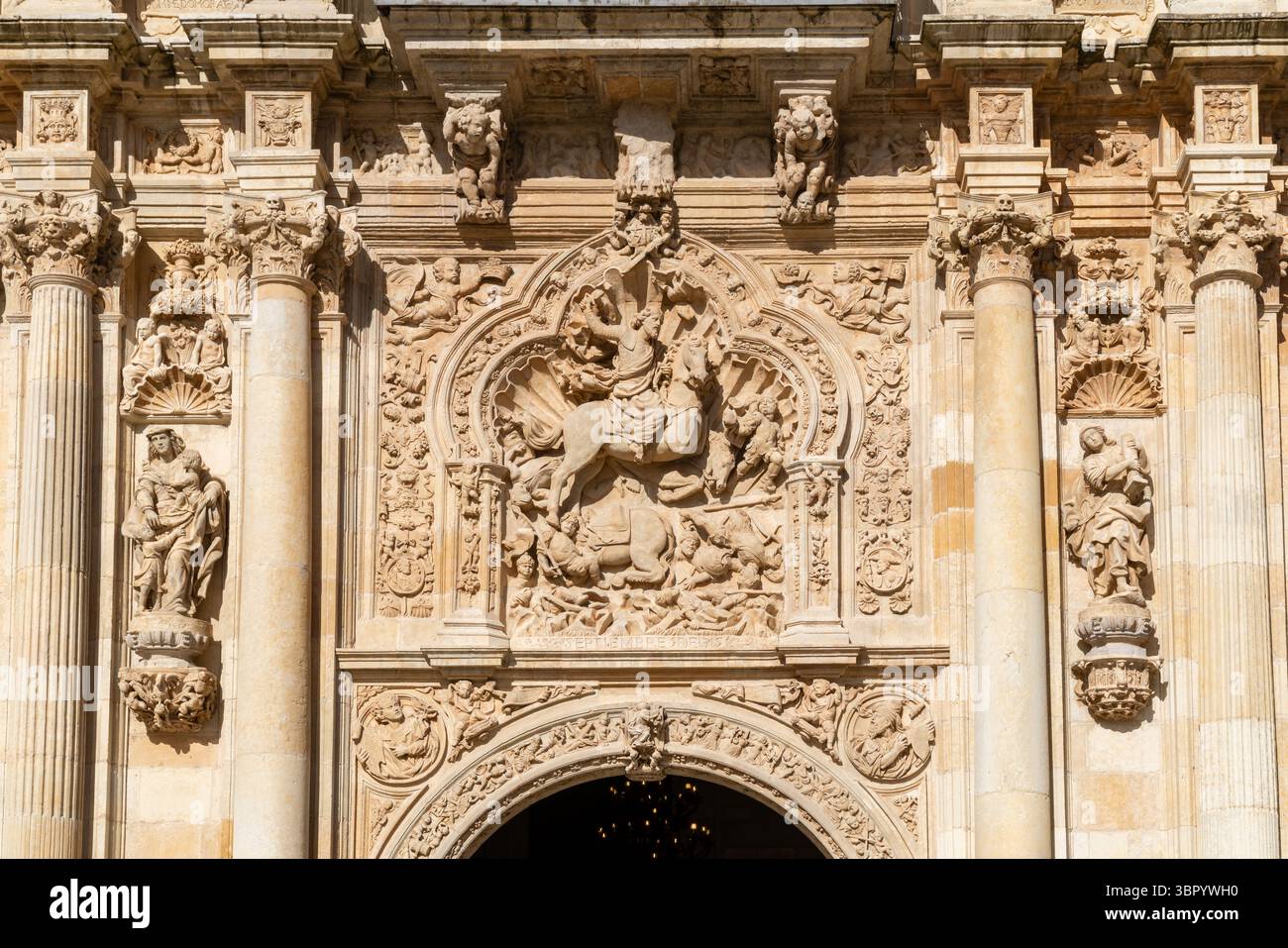 Exterior facade of the convent of san Mark in the city of Leon, Spain Stock Photo - Alamy