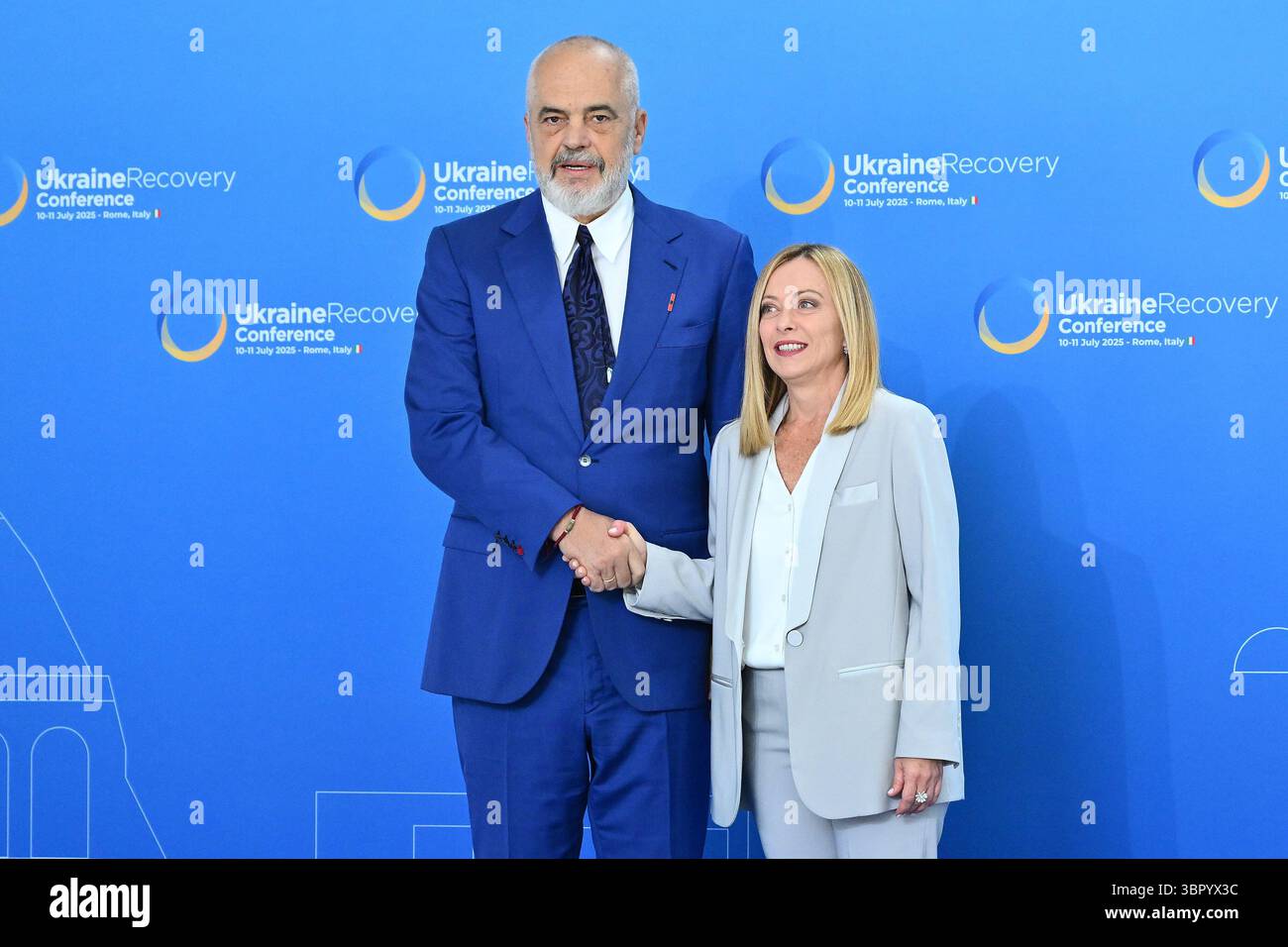 Edi Rama, Prime Minister of Albania and Giorgia Meloni, Italian Prime ...