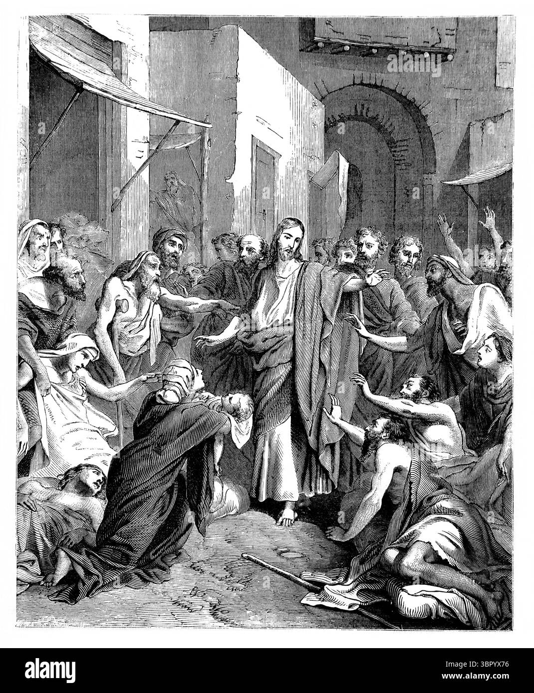 Jesus healing sick hi-res stock photography and images - Alamy