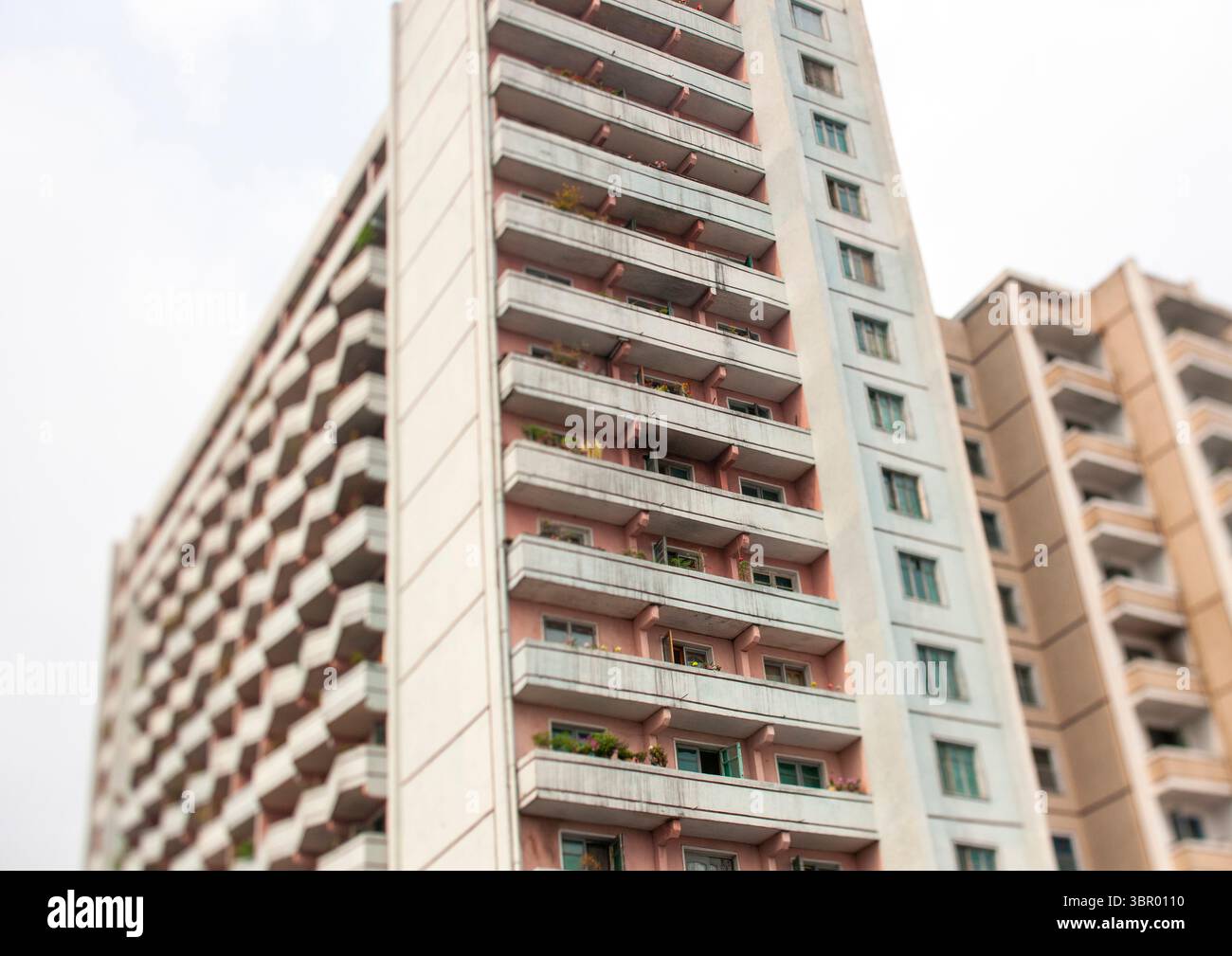 Apartments building, DGC, Pyongyang, North Korea Stock Photo - Alamy