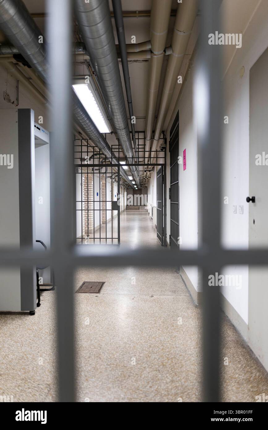 Hanover, Germany. 09th July, 2025. A cell wing with detention cells in ...