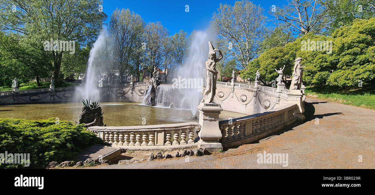 Turin's Valentino Park is famous for its castles, views of the Po river ...