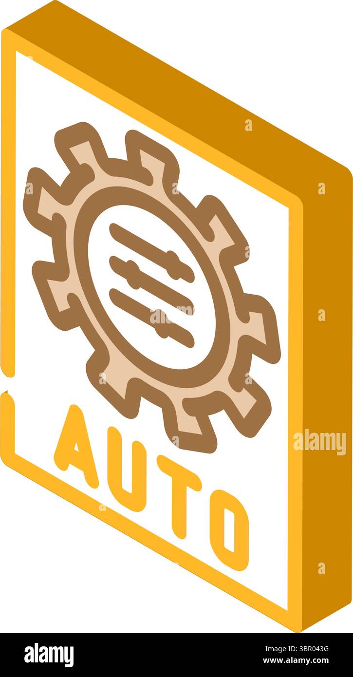 auto adjust feature isometric icon vector illustration Stock Vector ...