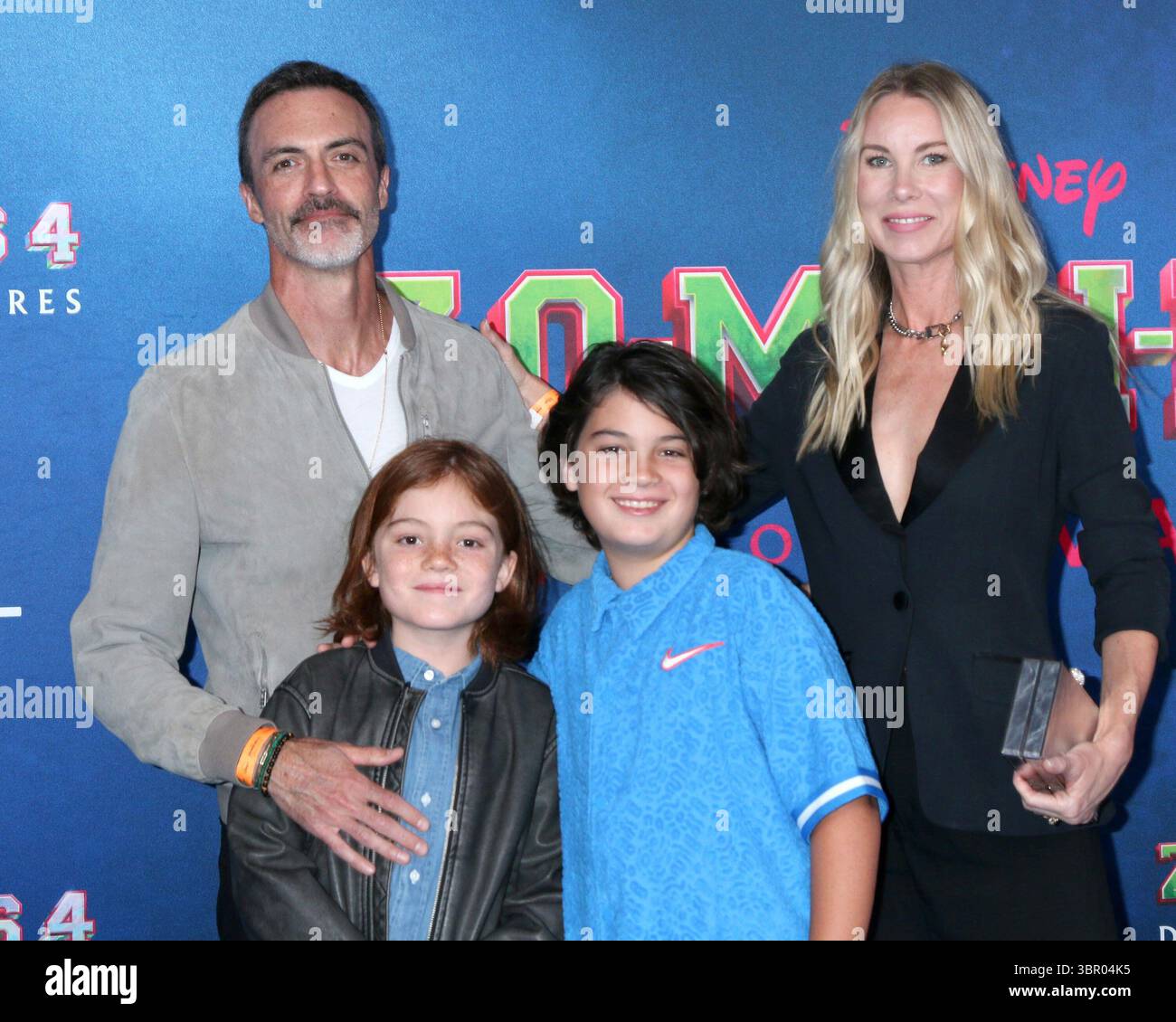 Reid Scott, children, Elspeth Keller at arrivals for ZOMBIES 4: DAWN OF THE VAMPIRES Premiere ...