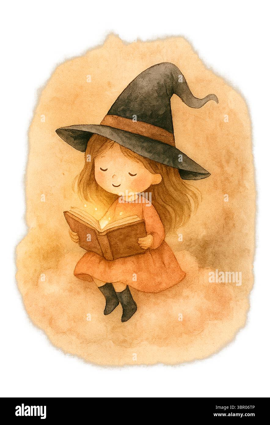Magic reading girl reading Cut Out Stock Images & Pictures - Alamy