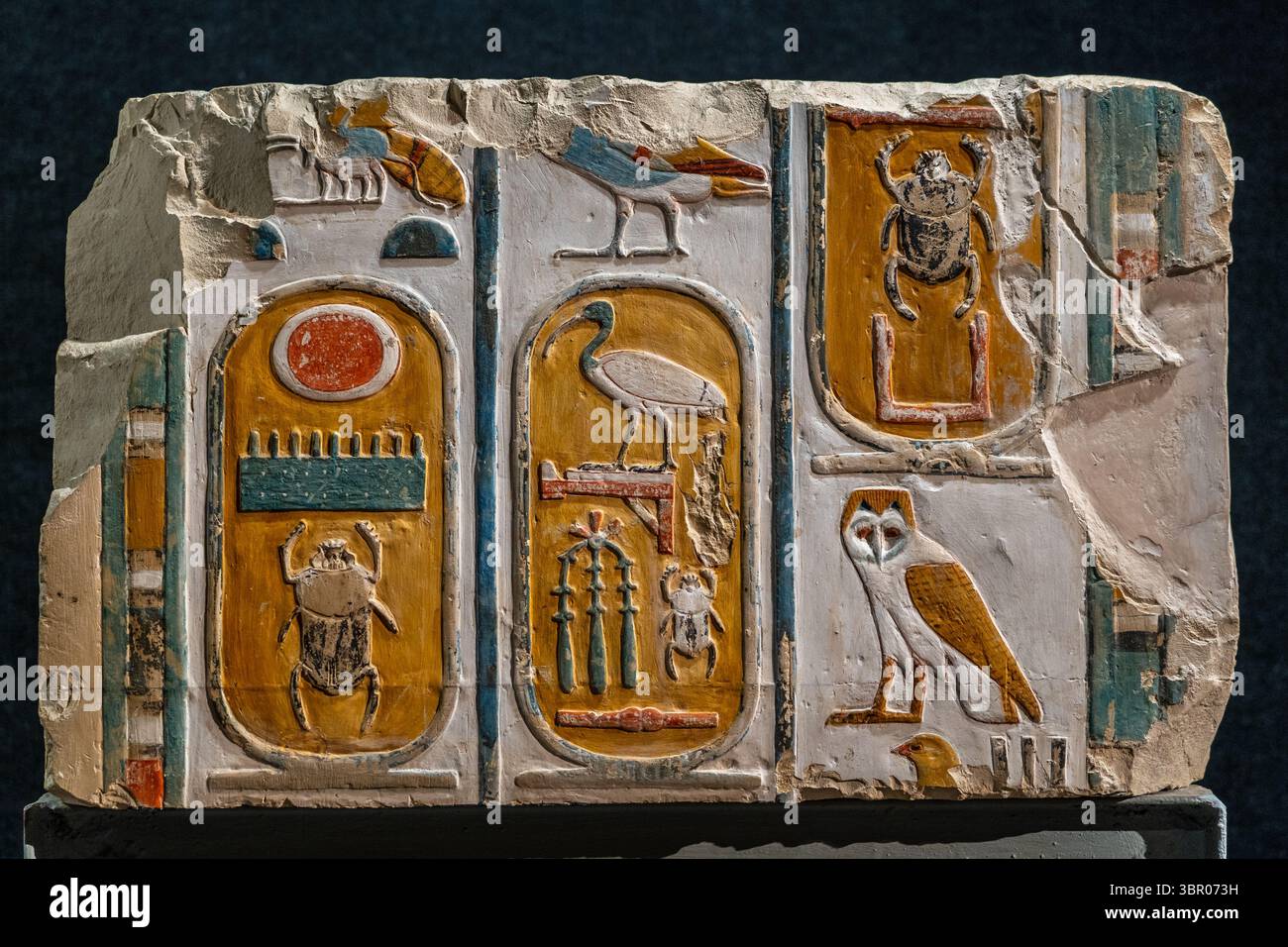Cartouche of Pharaoh Thutmose III, Luxor Museum Stock Photo - Alamy