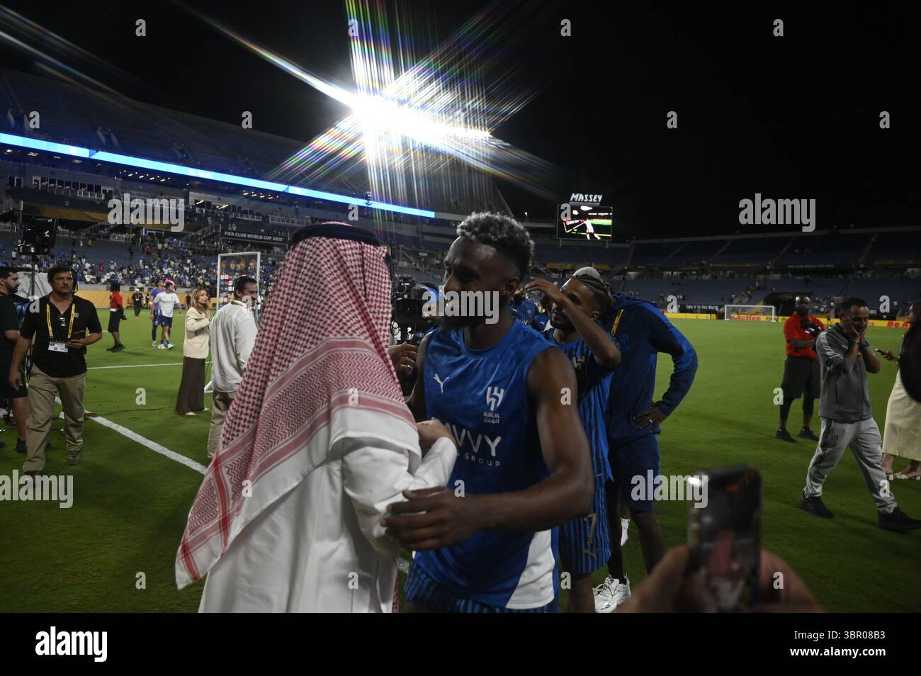 Orlando -United States, July 1, 2025, football players of the Al-Hilal ...