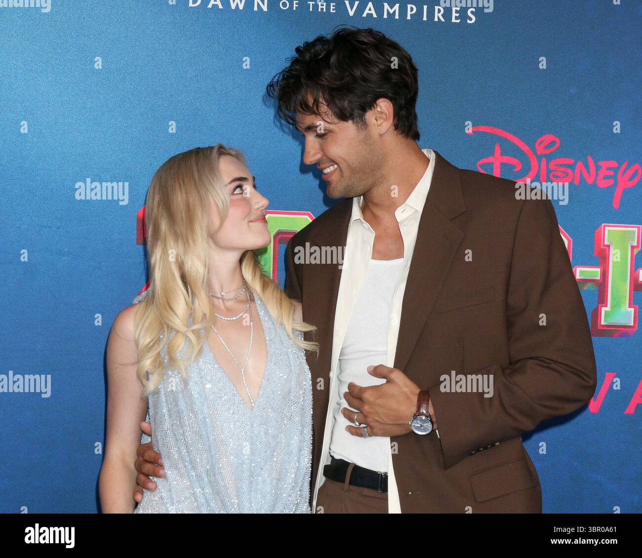 Los Angeles, USA. 8, July, 2025. Pictured left to right, Meg Donnelly ...