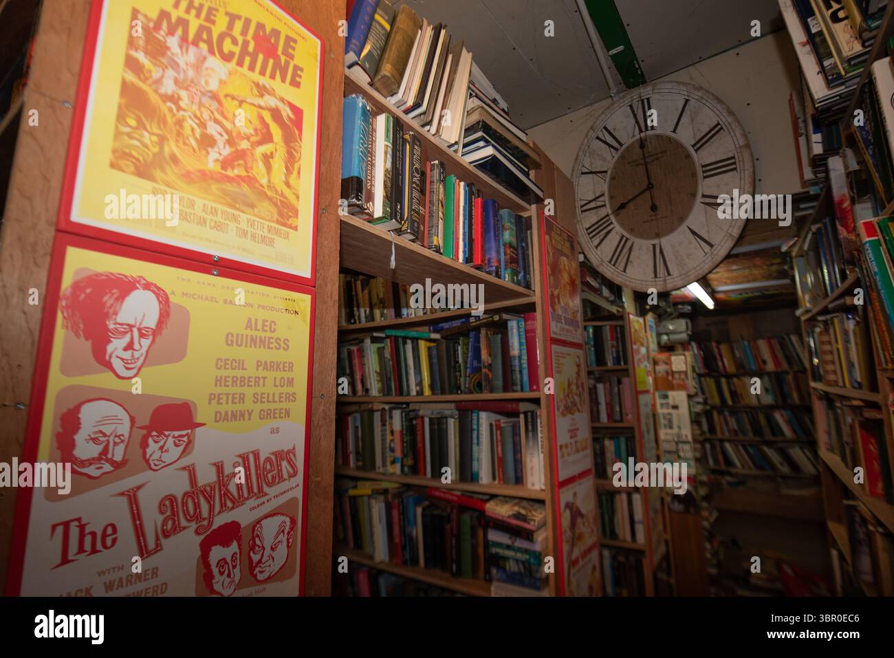 Traditional book seller Tony Vettesse inside The Old Pier Bookshop in ...