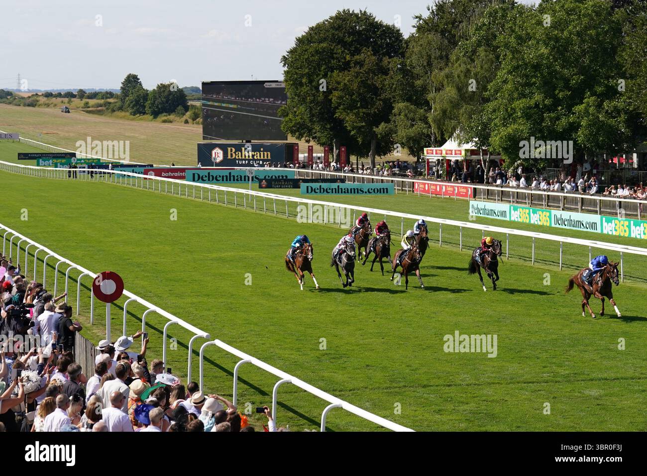 Crimson Rose ridden by William Buick on their way to winning the ...