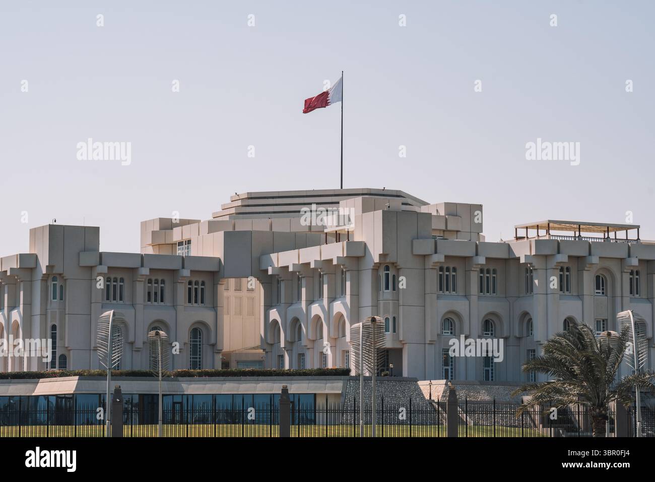 The Emiri Diwan Palace, the center of government, in Doha, Qatar Stock ...