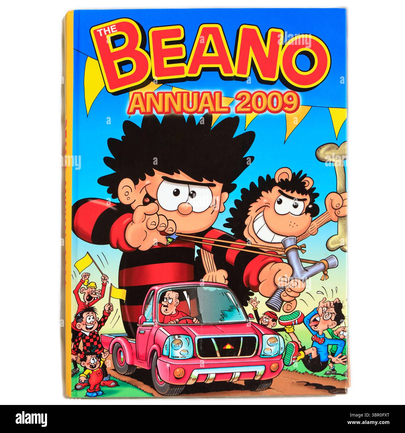 Photograph of Vintage Beano Annual 2009. Studio set up. Used book cover ...