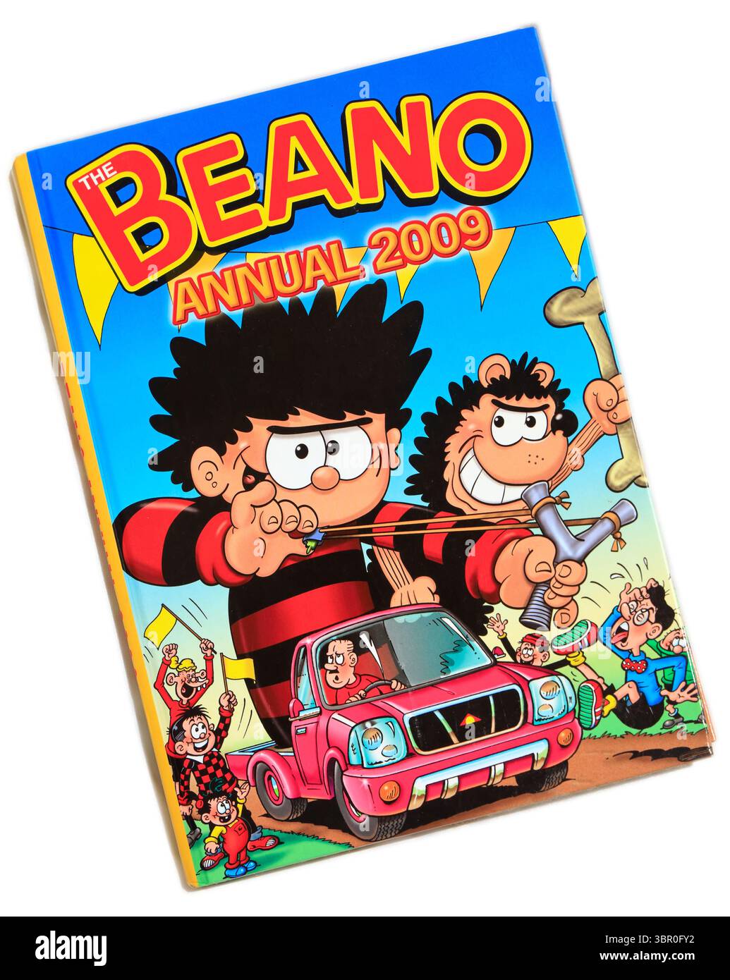 Photograph of Vintage Beano Annual 2009. Studio set up. Used book cover ...