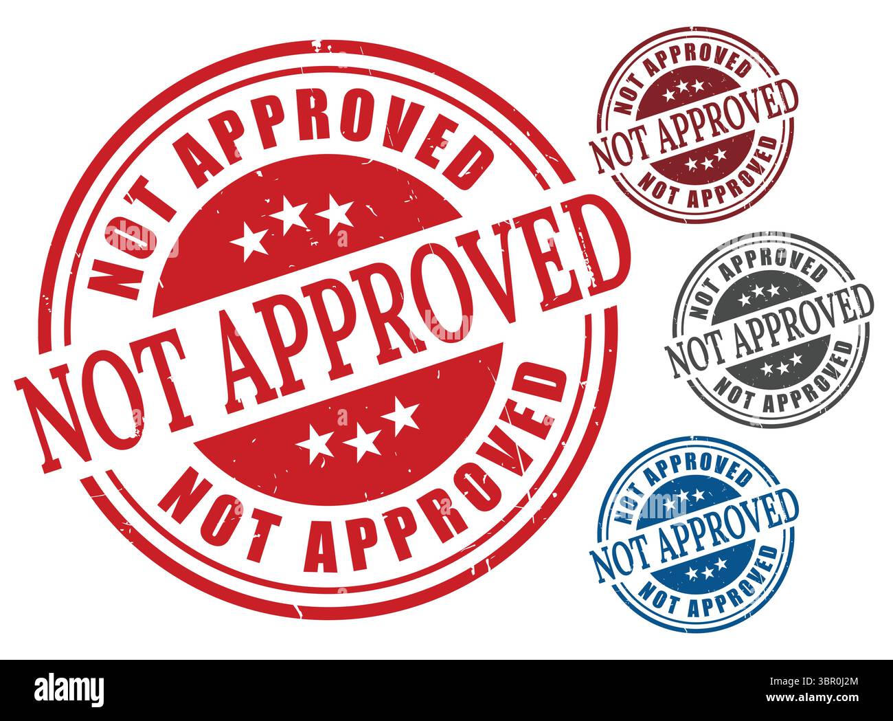 denied stamp. denied square grunge sign. denied Stock Vector Image ...