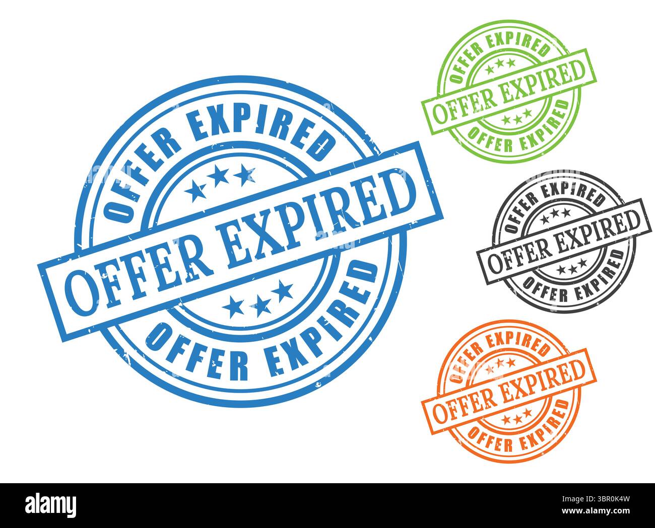 A Offer Expired Grunge Rubber Stamp Collection, Invalid & Outdated Deal ...