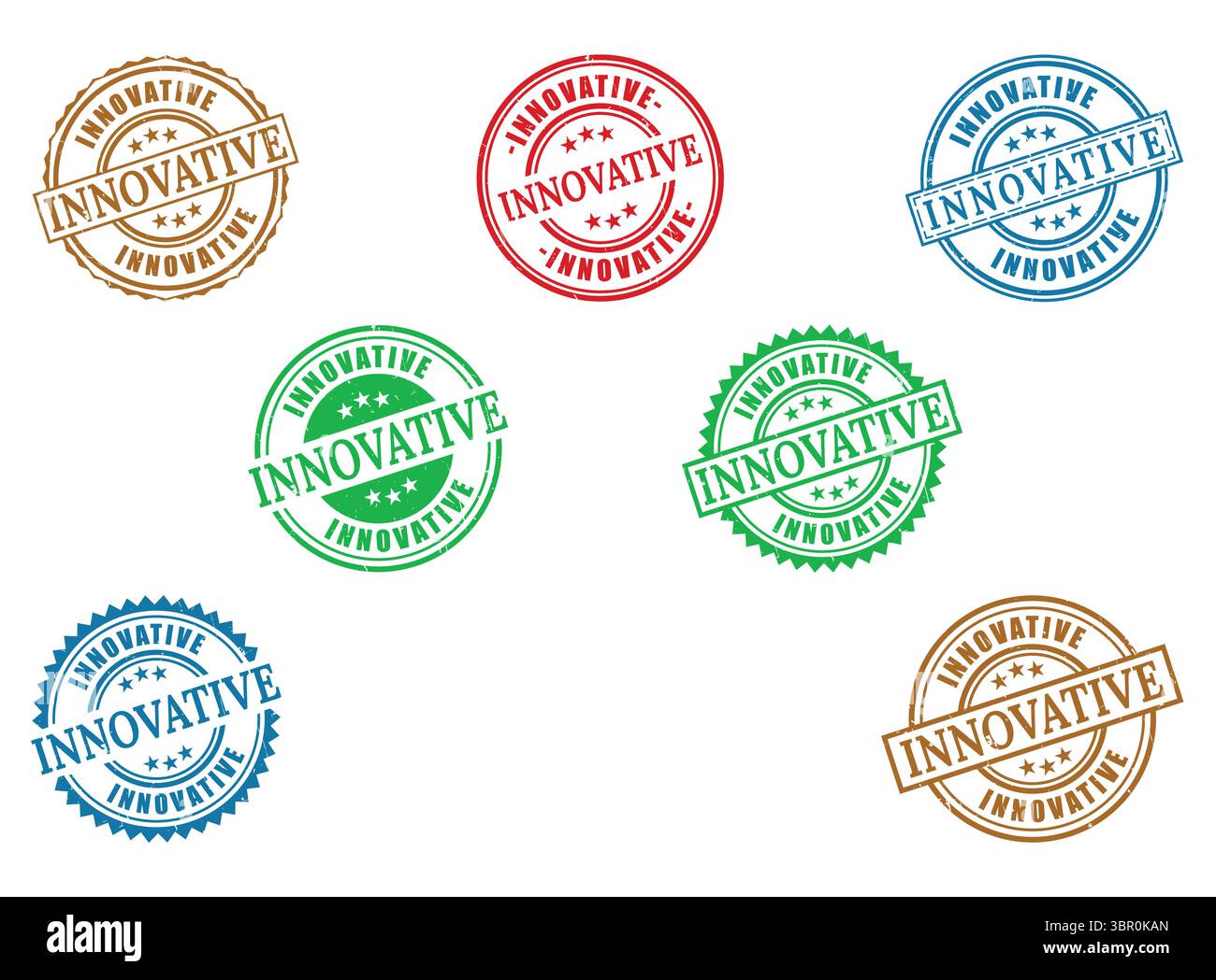 A Extensive Innovative Stamp Collection , Vector Set of Creative ...