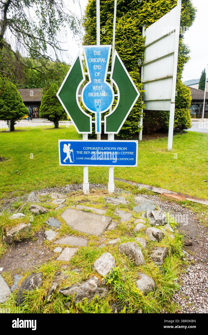 The Original end of The West Highland Way at Fort William, Highland ...